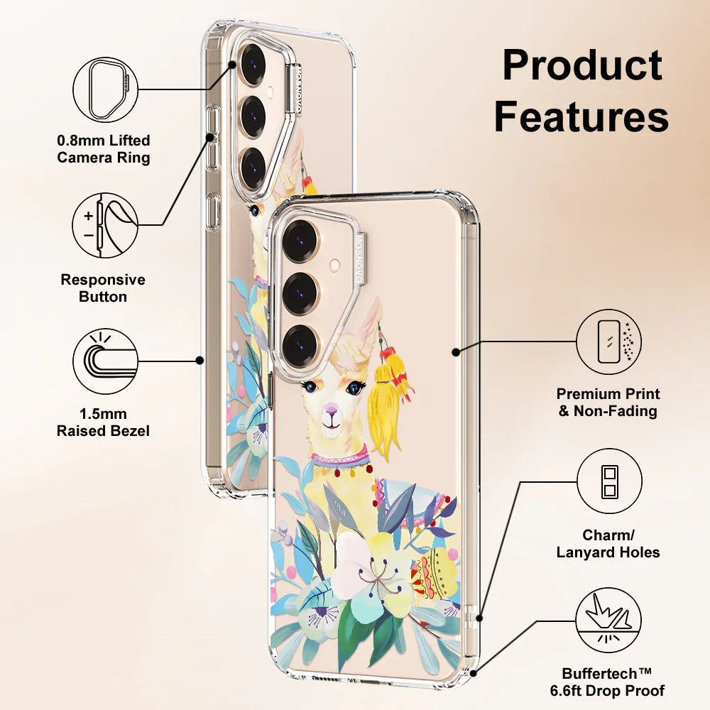 Boho Llama Phone Case - Samsung Galaxy S24 Plus Case – MOSNOVO