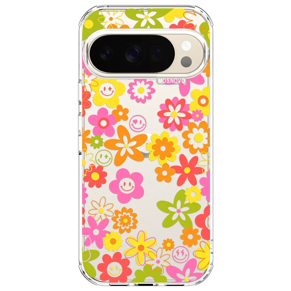 70's Groovy Floral Phone Case - Google Pixel 10 Pro Case – MOSNOVO