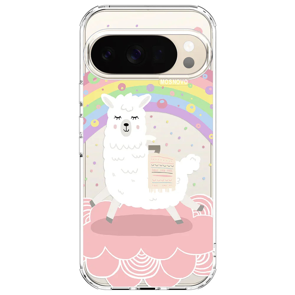 Pastel Rainbow Llama Phone Case - Google Pixel 10 Pro XL Case – MOSNOVO