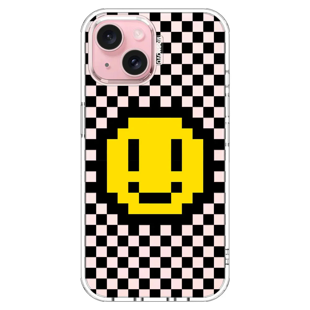 Smile Checkered Phone Case - iPhone 15 Case – MOSNOVO
