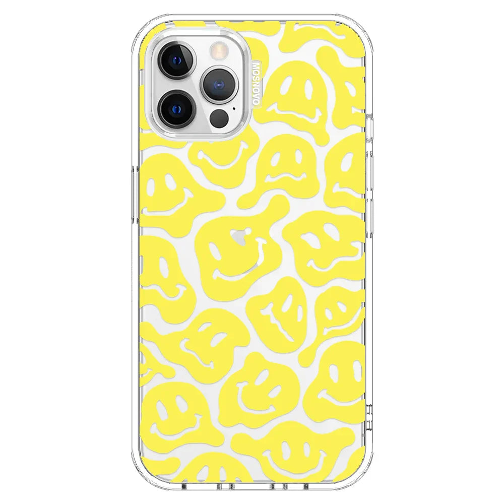 Melted Yellow Smiles Face Phone Case - iPhone 12 Pro Case – MOSNOVO