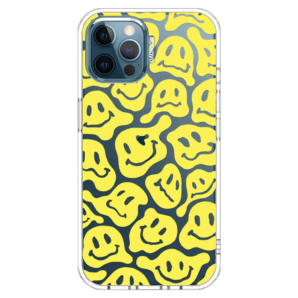 Melted Yellow Smiles Face Phone Case - iPhone 12 Pro Case – MOSNOVO