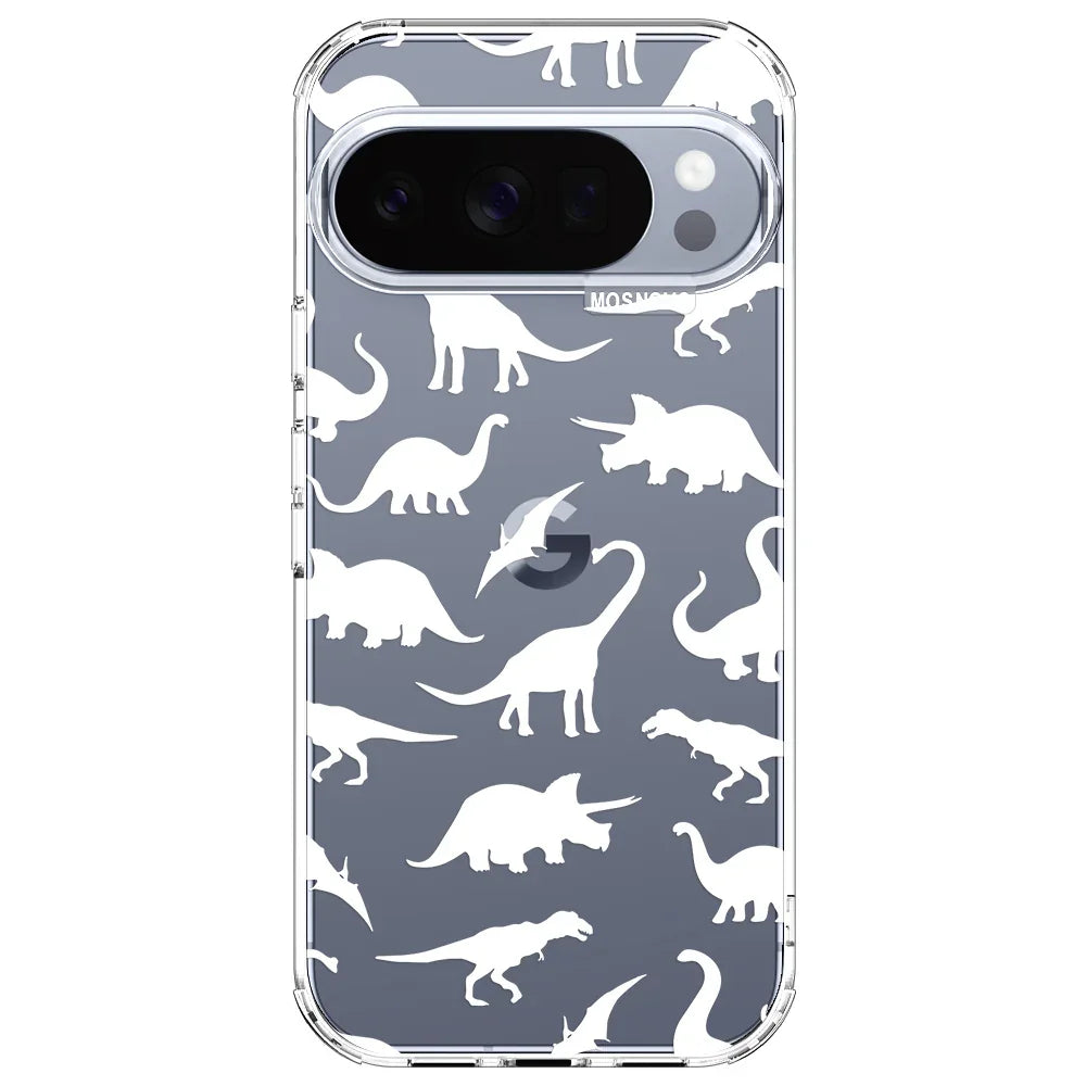 White Dinosaur Phone Case - Google Pixel 10 Pro XL Case – MOSNOVO
