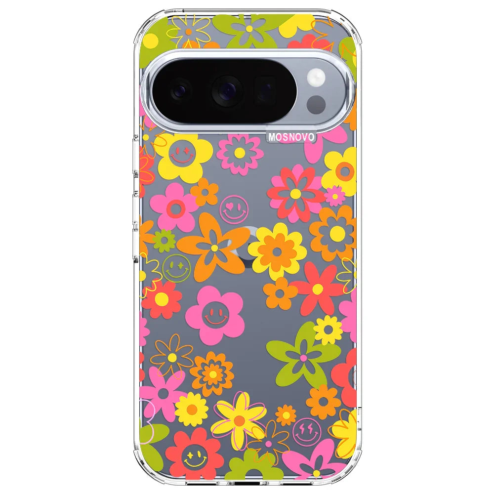70's Groovy Floral Phone Case - Google Pixel 10 Pro Case – MOSNOVO