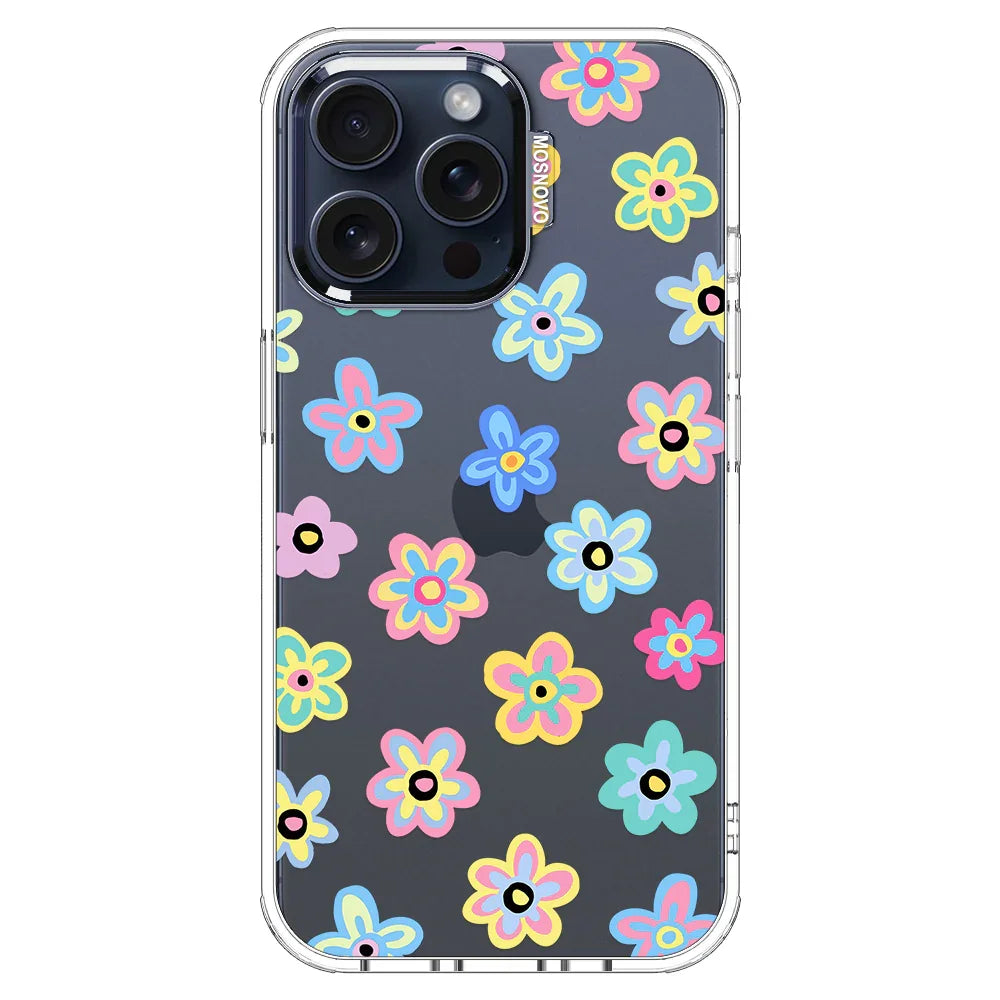 Groovy Flower Phone Case - iPhone 15 Pro Max Case – MOSNOVO