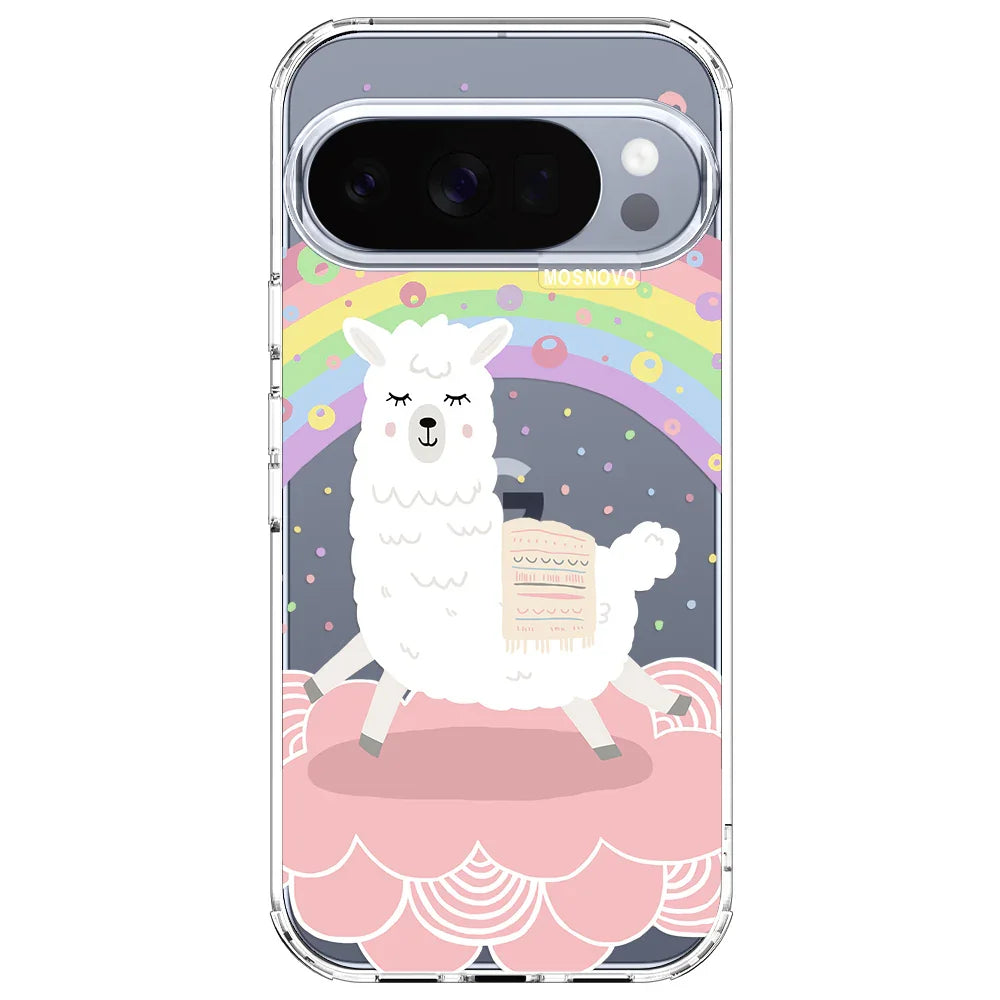 Pastel Rainbow Llama Phone Case - Google Pixel 10 Pro XL Case – MOSNOVO