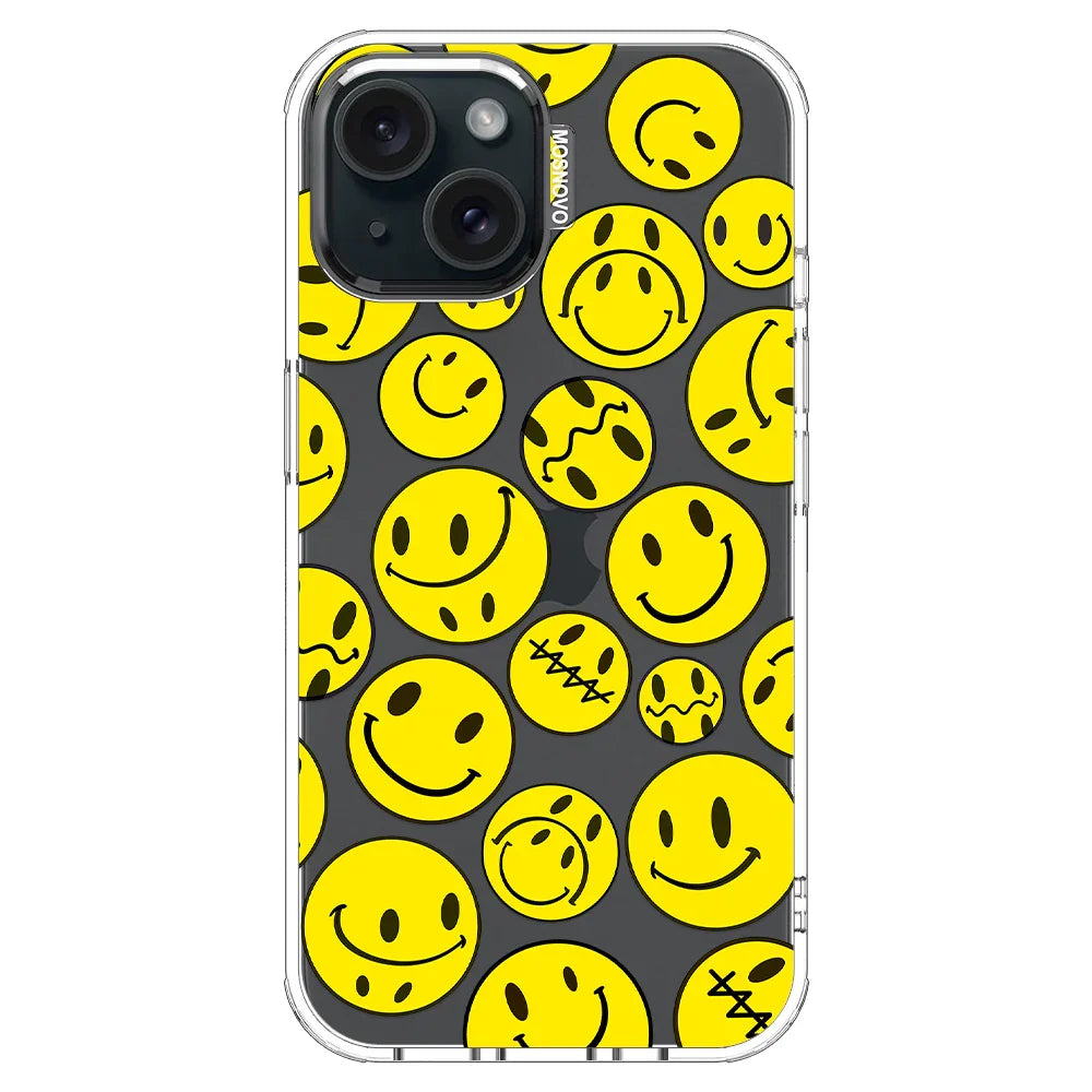 Smiley Face Phone Case - iPhone 15 Case – MOSNOVO