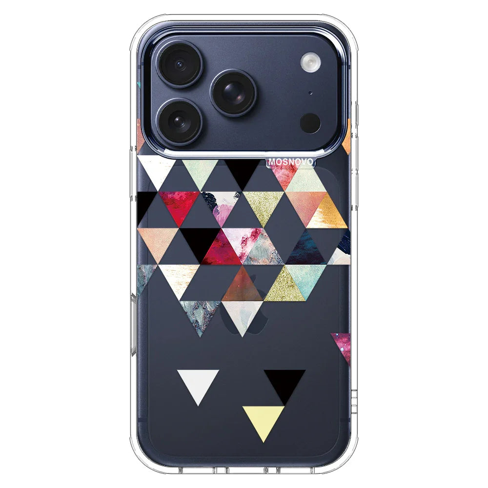 Triangles Stone Marble Phone Case - iPhone 17 Pro Case – MOSNOVO