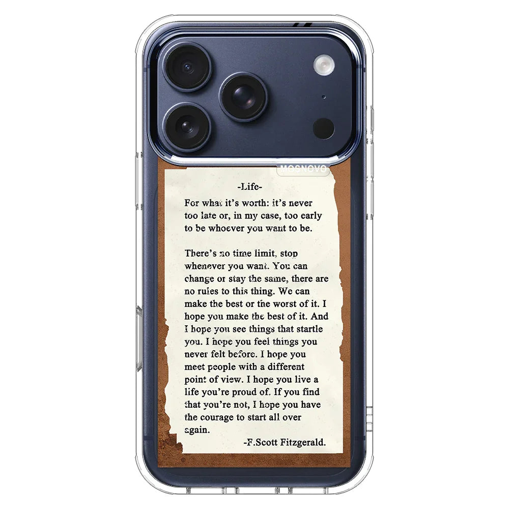 Life Quote Phone Case - iPhone 17 Pro Case – MOSNOVO
