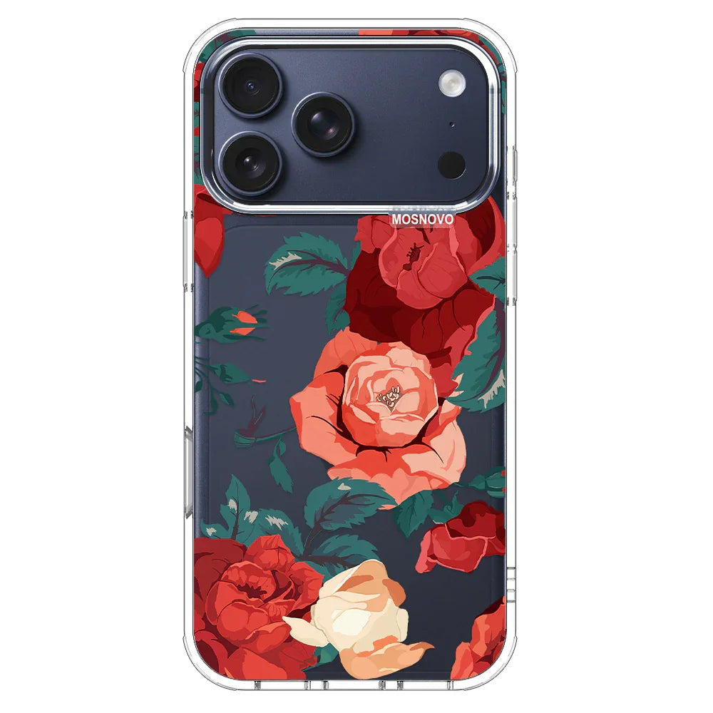 Vintage Red Rose Phone Case - iPhone 17 Pro Max Case – MOSNOVO