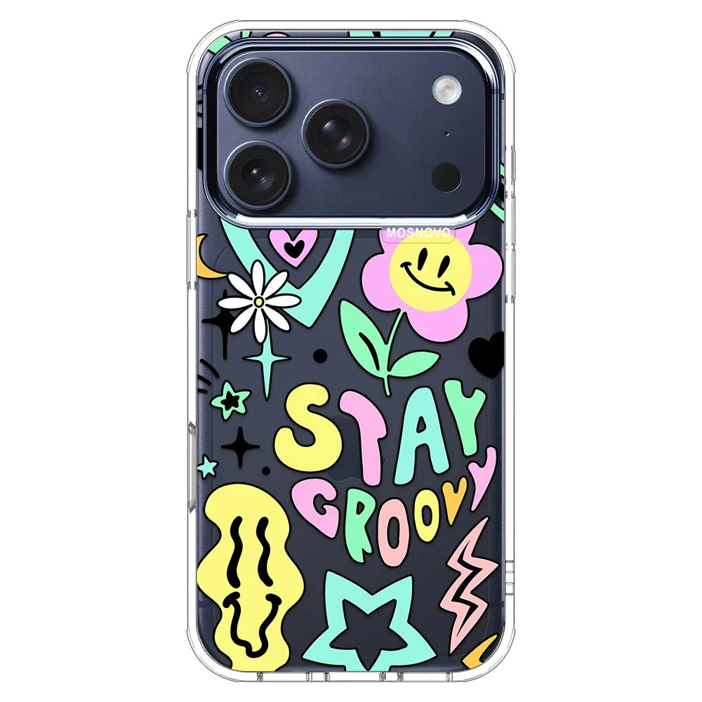 Stay Groovy Phone Case - iPhone 17 Pro Case – MOSNOVO