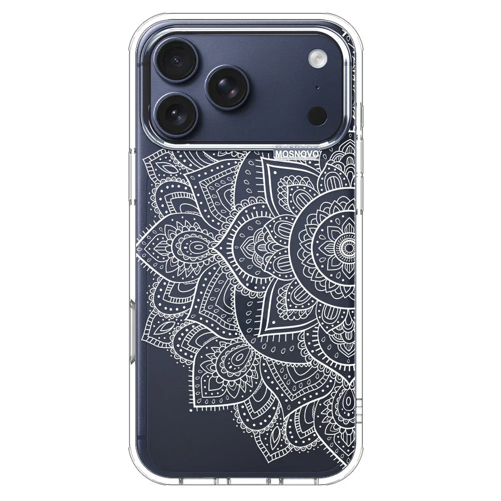 Half Mandala Phone Case - iPhone 17 Pro Max Case – MOSNOVO