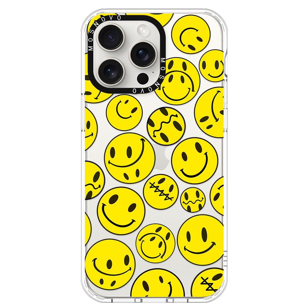 Smiley Face Phone Case - iPhone 15 Pro Max Case – MOSNOVO