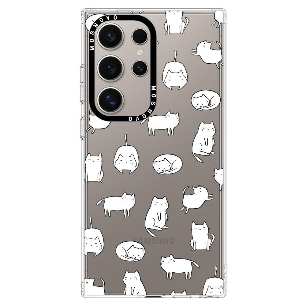 Kawaii Cat Phone Case - Samsung Galaxy S24 Ultra Case – MOSNOVO