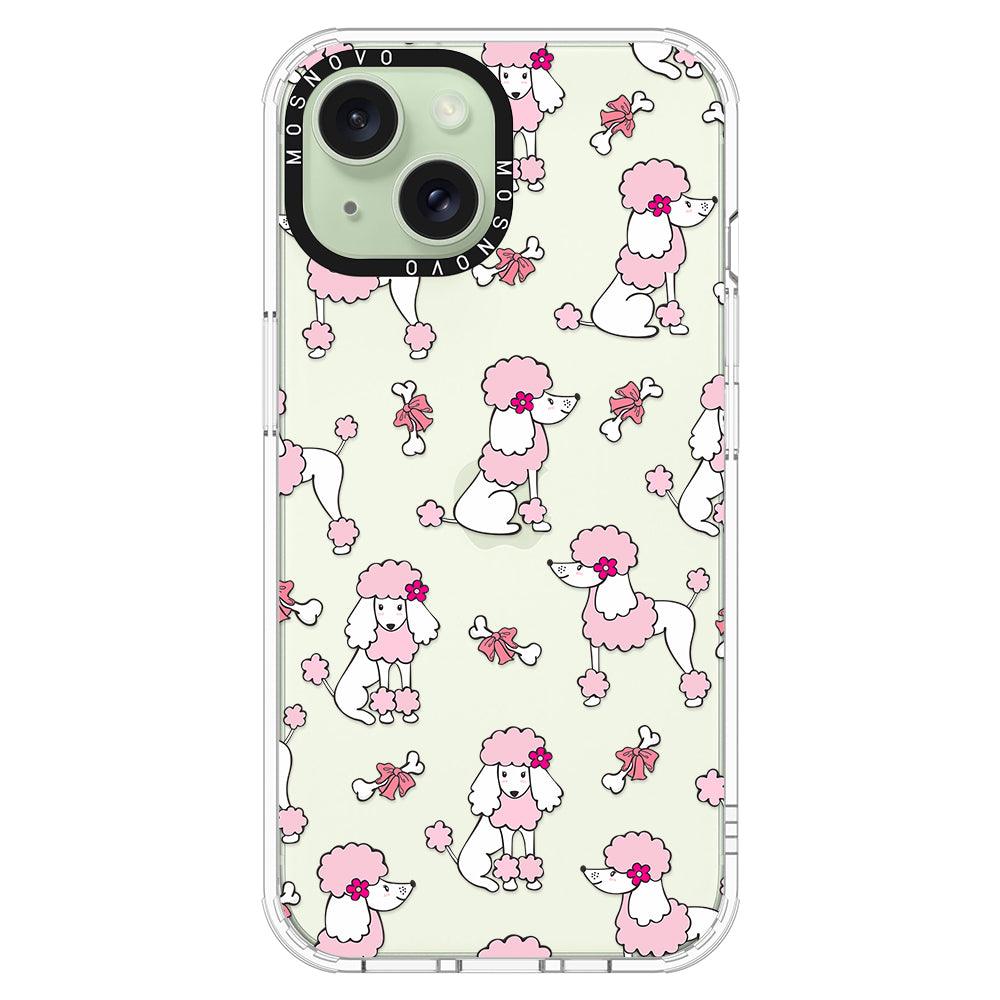 Pink Poodle Phone Case - iPhone 15 Case – MOSNOVO