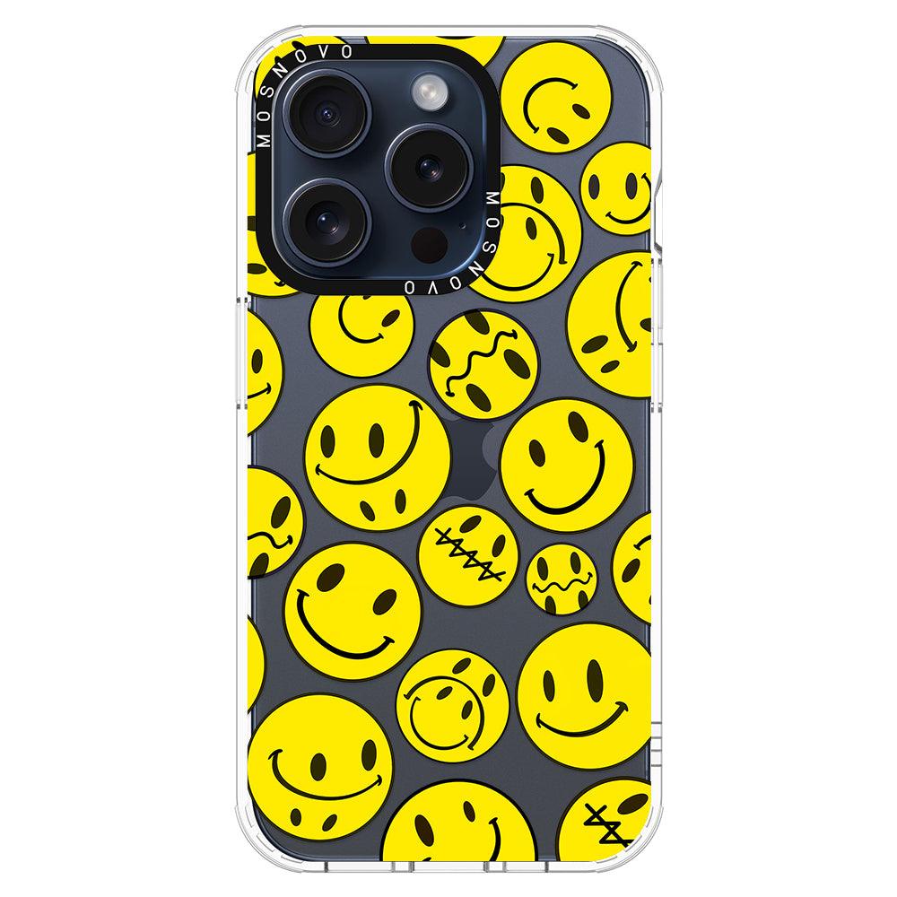 Smiley Face Phone Case - iPhone 15 Pro Case – MOSNOVO