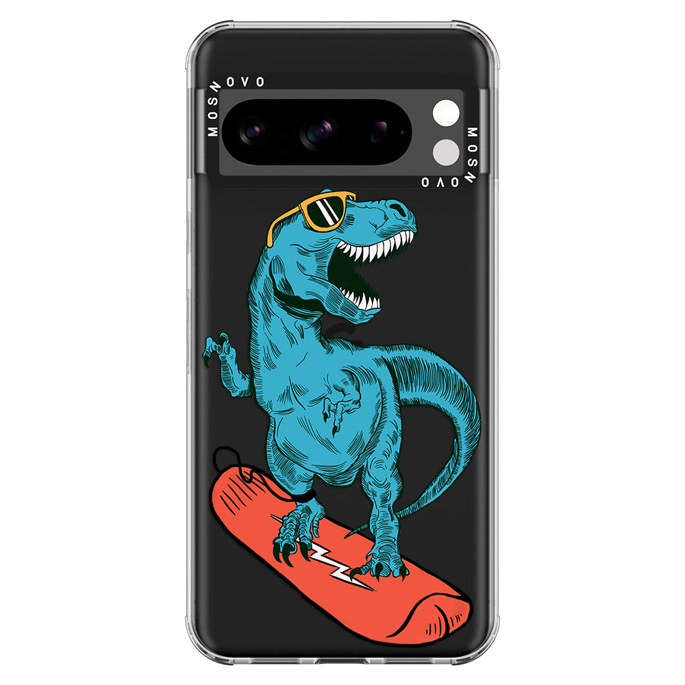 Surfing Dinosaur Phone Case - Google Pixel 8 Pro Case – MOSNOVO