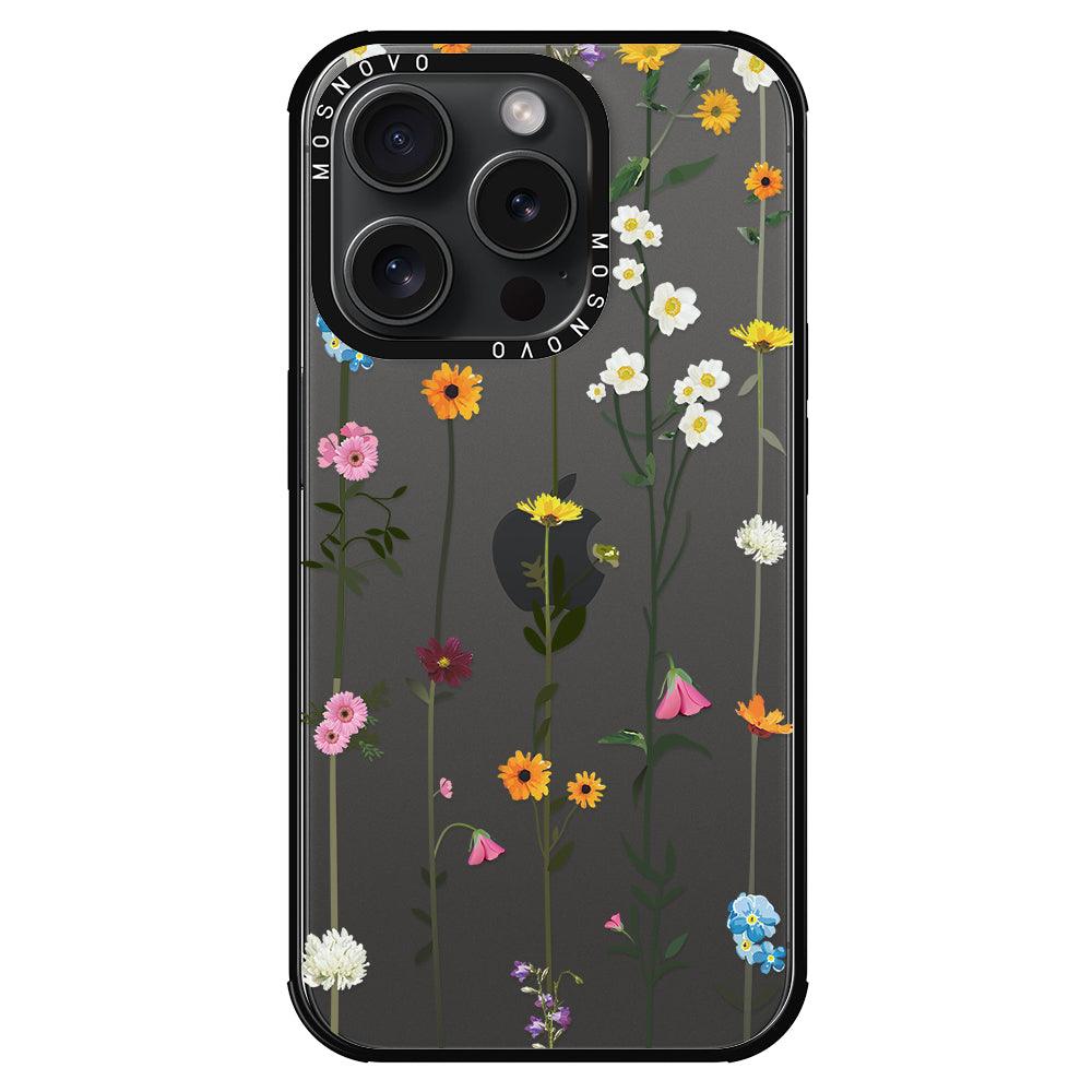 Wildflowers Phone Case - iPhone 15 Pro Case – MOSNOVO