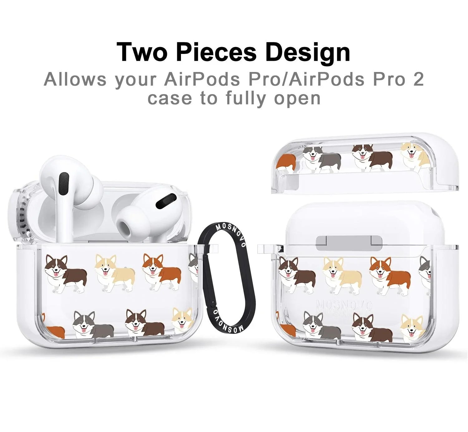 Adorable Corgi AirPods Pro 2 Case (2nd Generation) – MOSNOVO