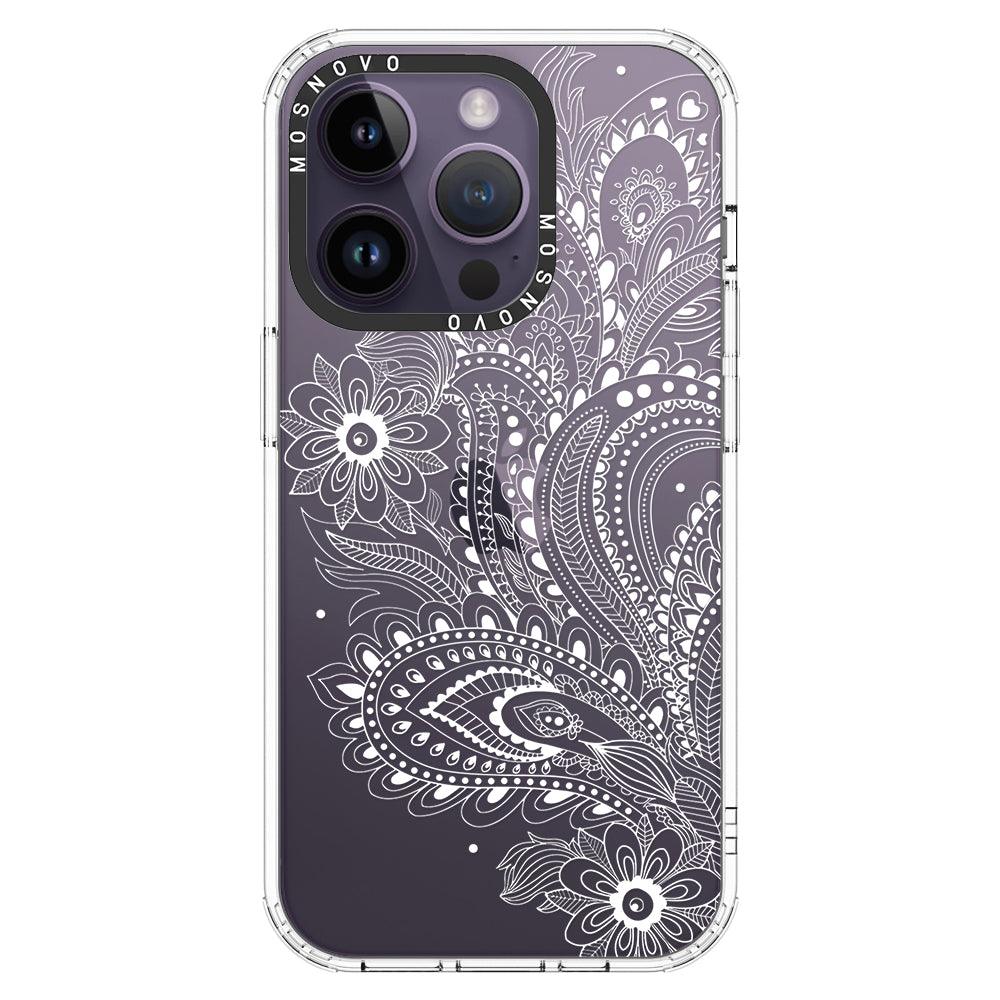 Aesthetic Flower Henna Phone Case - iPhone 14 Pro Case – MOSNOVO