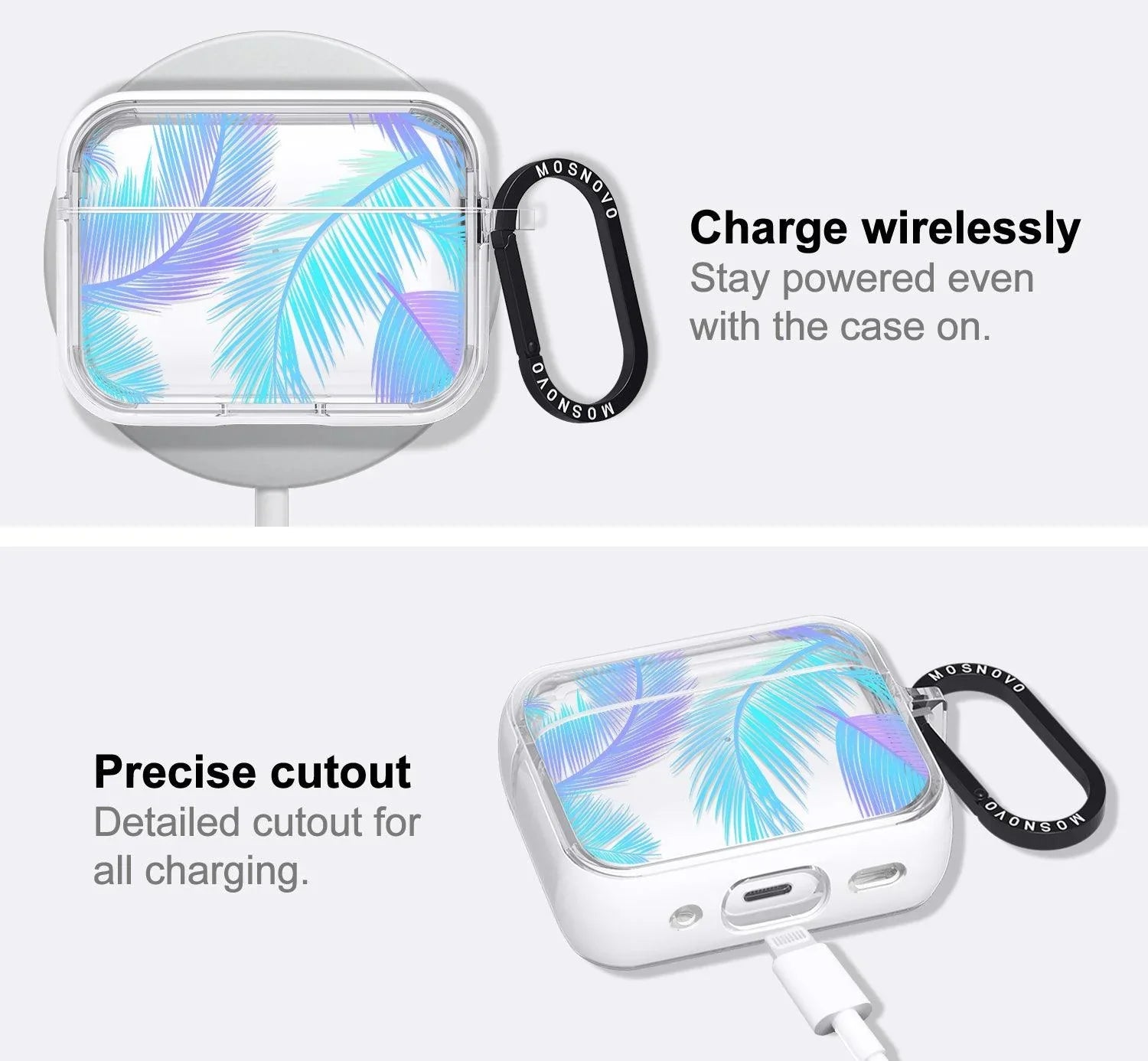 Gradient Tropical Palm Leaf AirPods Pro 2 Case (2nd Generation) – MOSNOVO