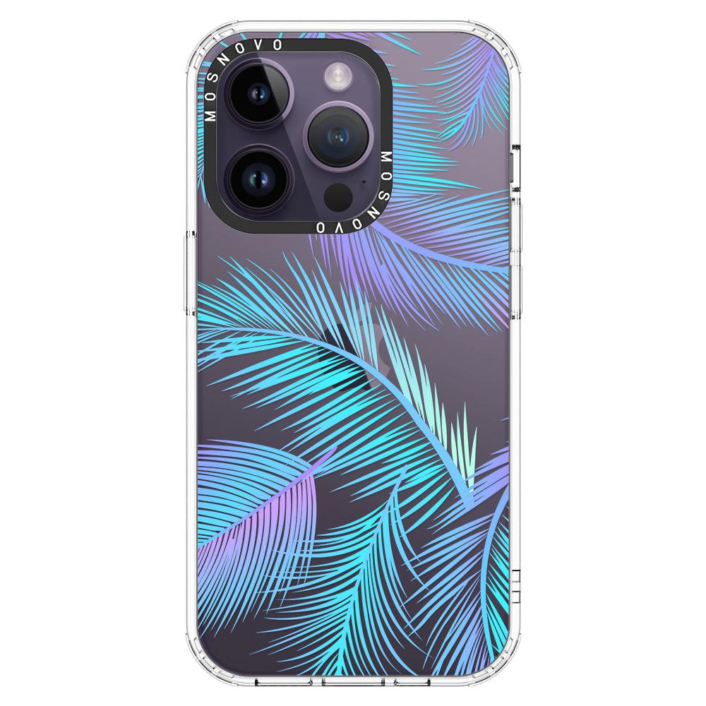 Gradient Tropical Palm Leaf Phone Case - iPhone 14 Pro Case – MOSNOVO
