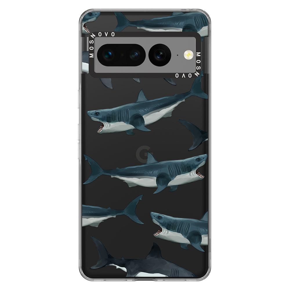 Great White Shark Phone Case - Google Pixel 7 Pro Case – MOSNOVO