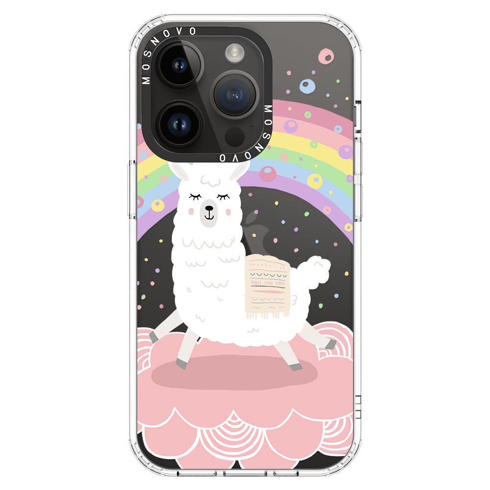 Pastel Rainbow Llama Phone Case - iPhone 14 Pro Case – MOSNOVO
