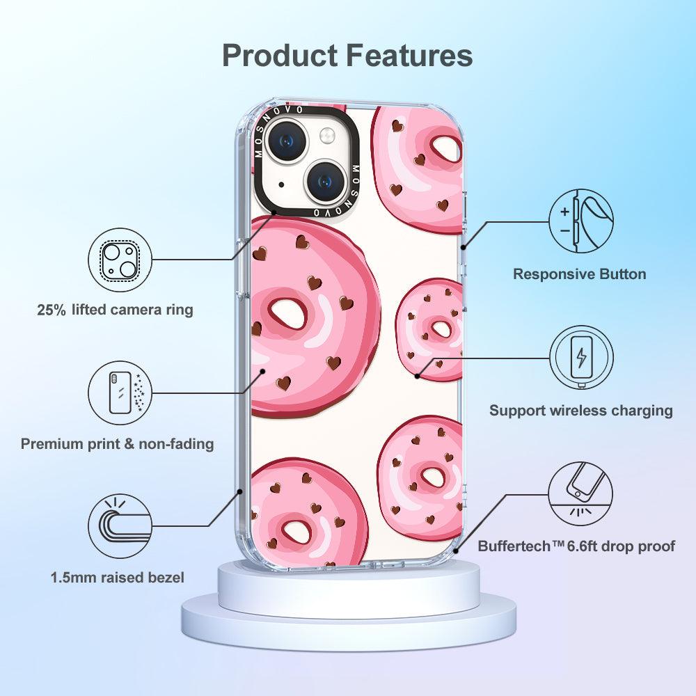 Pink Donuts Phone Case - iPhone 14 Case – MOSNOVO