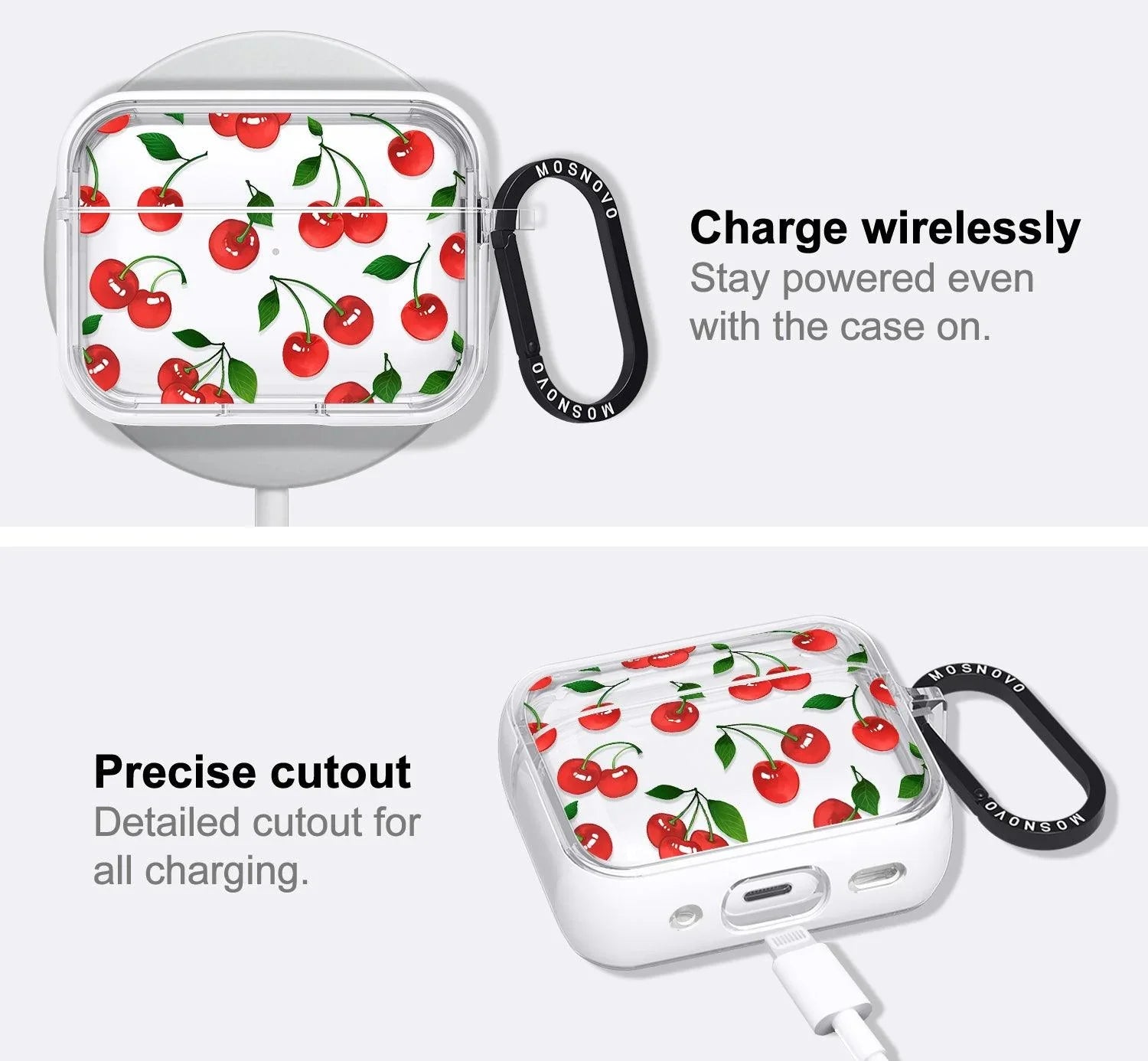 Poppy Cherry AirPods Pro 2 Case (2nd Generation) – MOSNOVO