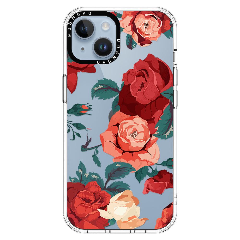 Vintage Red Rose Phone Case - iPhone 14 Case – MOSNOVO